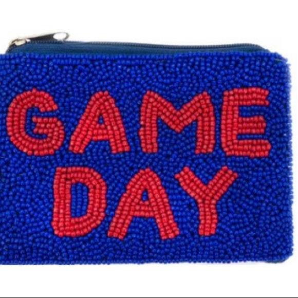 viola | Bags | Beaded Game Day Coin Purse New | Poshmark